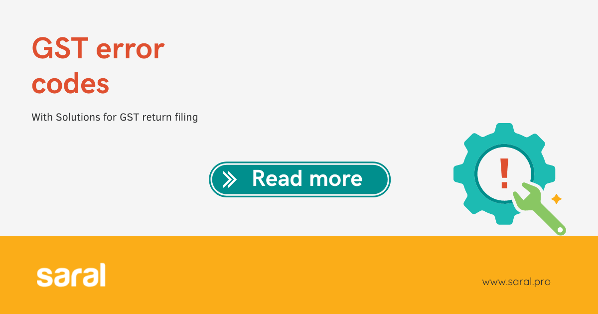 GST Error Codes During Filing The Income Tax Return GST Error Codes During Filing The Income Tax Return