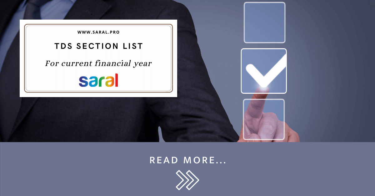 List of TDS Section Rates for Financial Year 2022-23