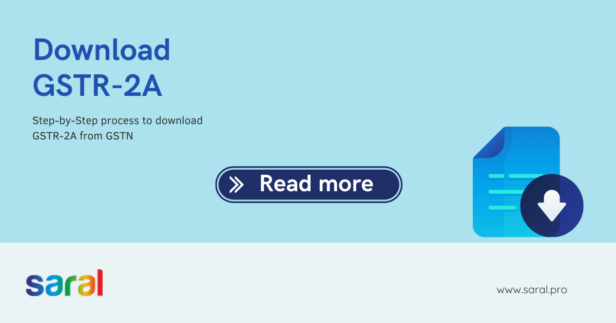 Steps on How to download GSTR-2A from GSTN portal
