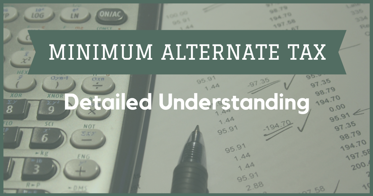 Minimum Alternative Tax computation in Saral Income Tax - Saral Pro