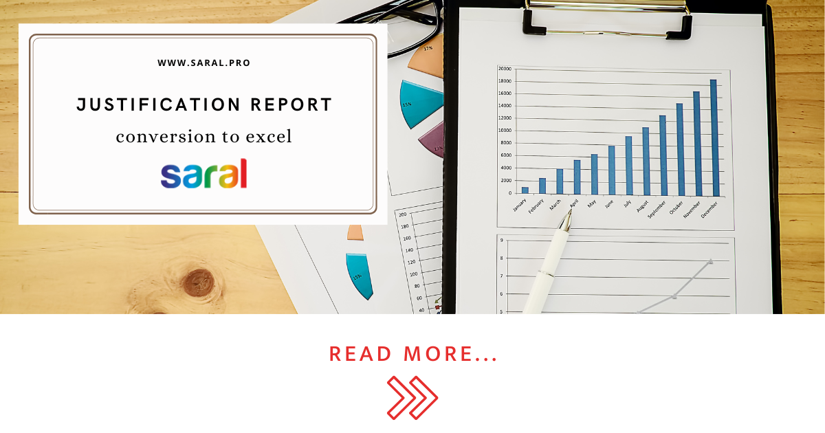 What are the steps for Justification Report conversion to excel