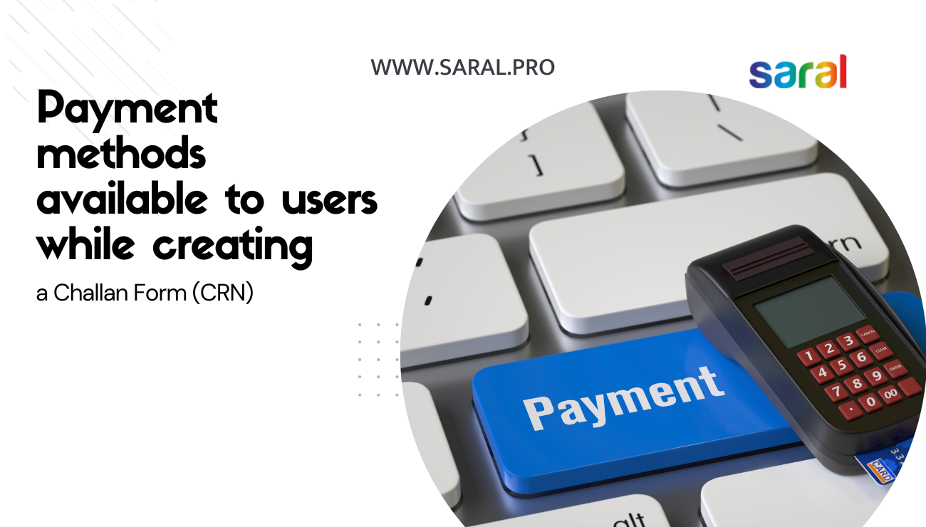 5 ways to make payment when creating CRN