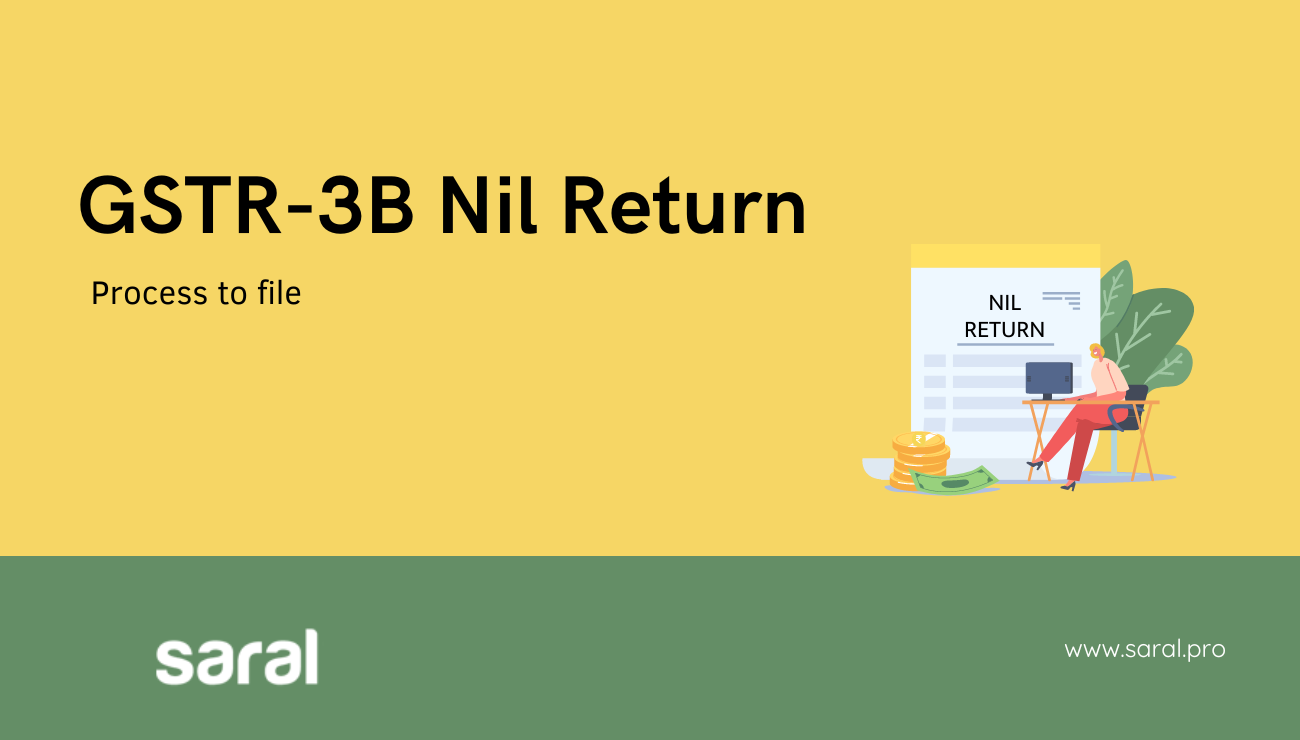 How to file GSTR 3B Nil Return