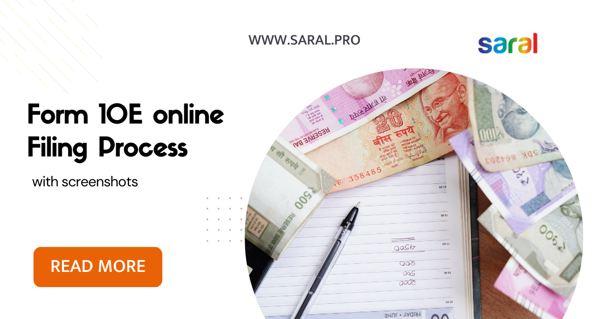 Form 10E Online Filing Process [With screenshots]