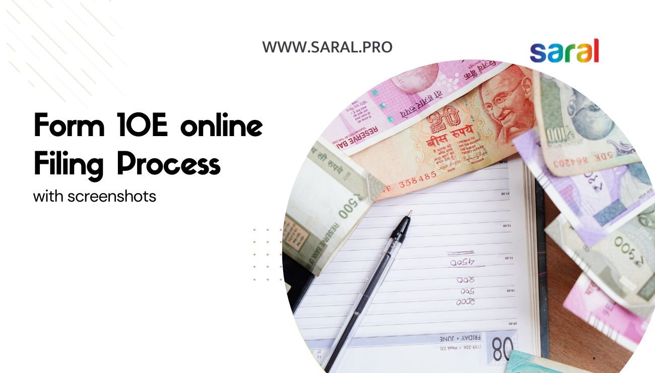 Form 10E Online Filing Process [With screenshots]