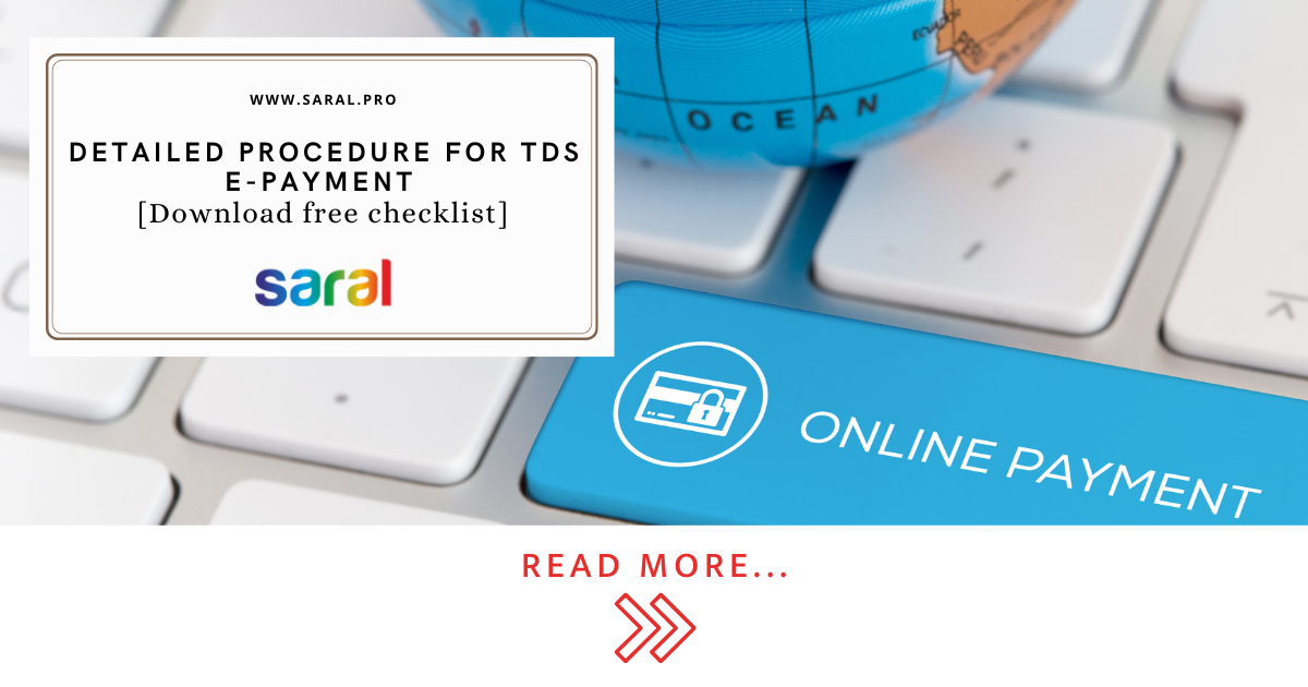 TDS Online Payment | Step by step process for TDS E-Payment [Download ...