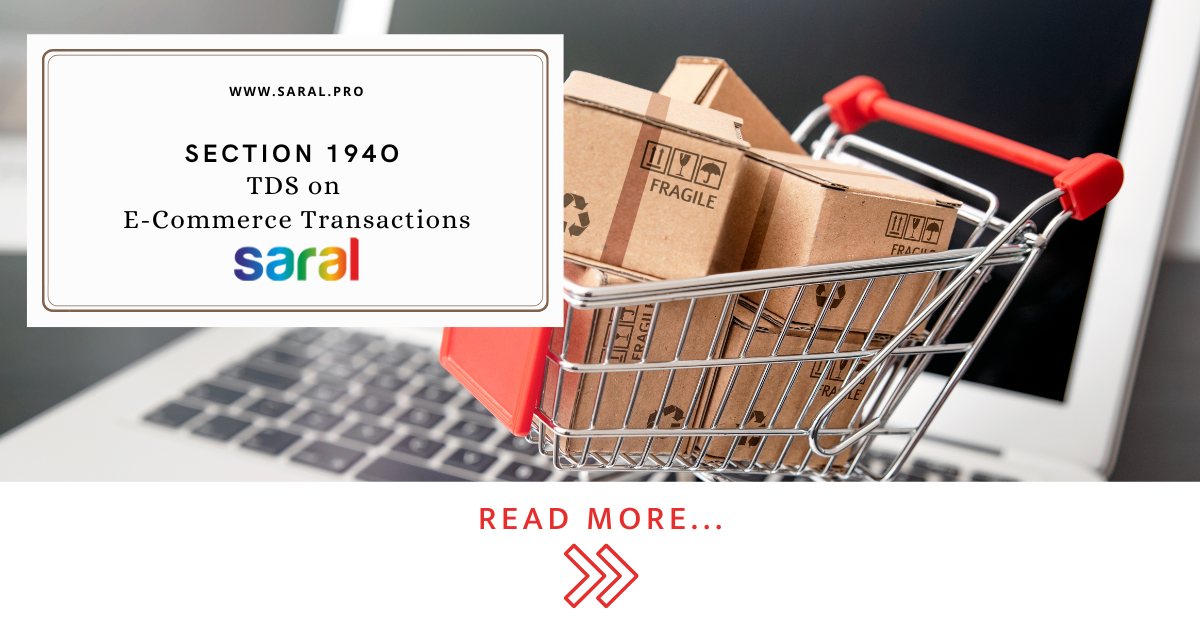 Section 194O - TDS on E-Commerce Transactions