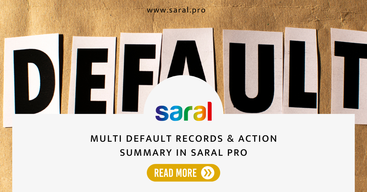 Multi Default Records & Action Summary