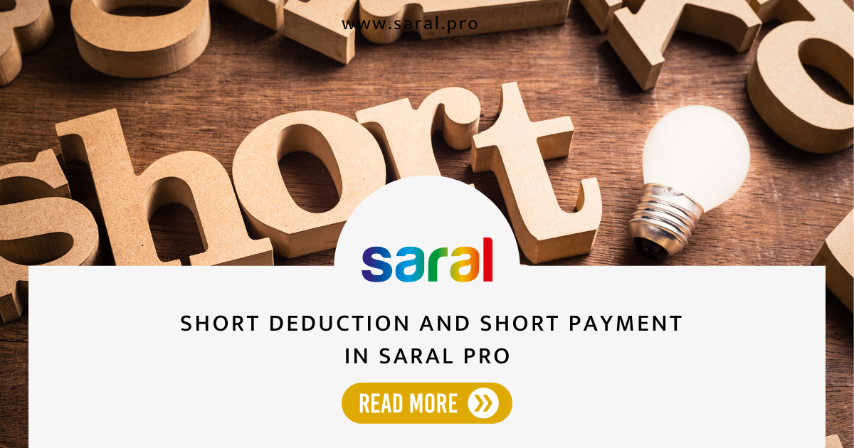 Short Deduction and Short Payment