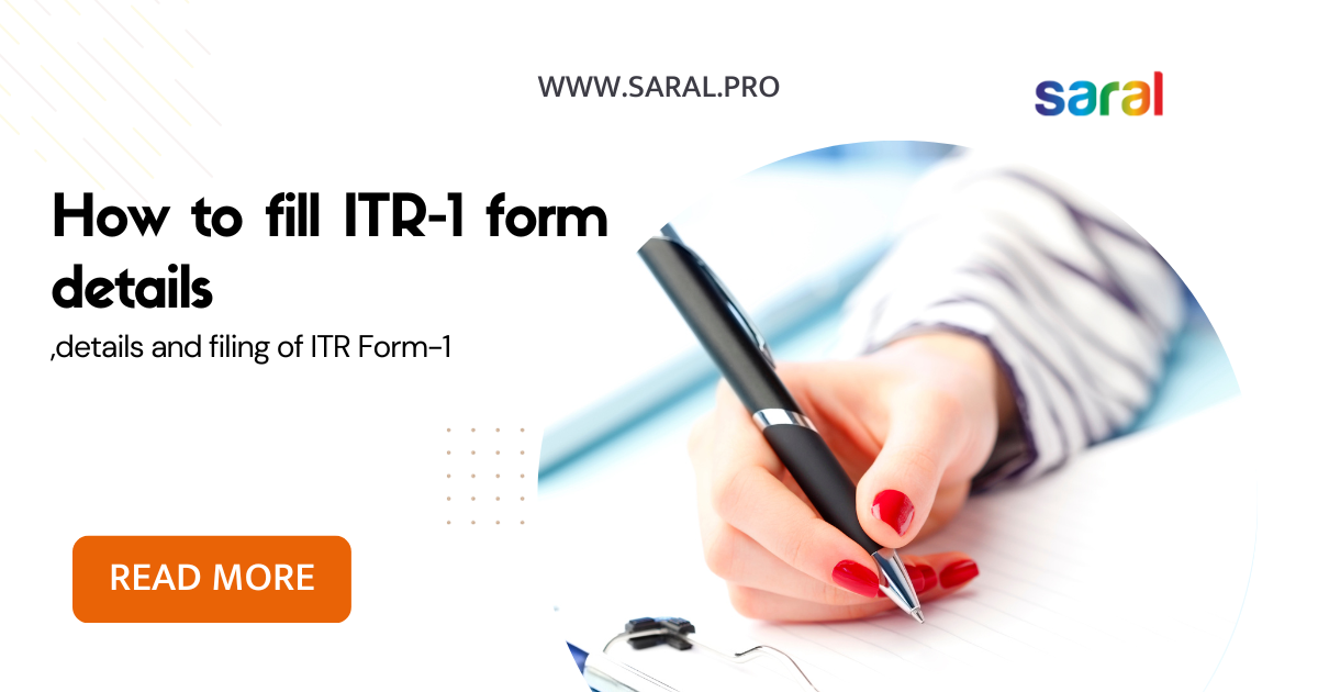 How to fill ITR-1 form details?