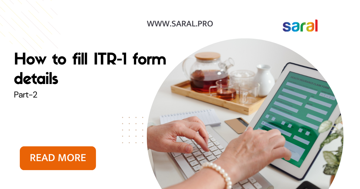 How to fill ITR-1 form details