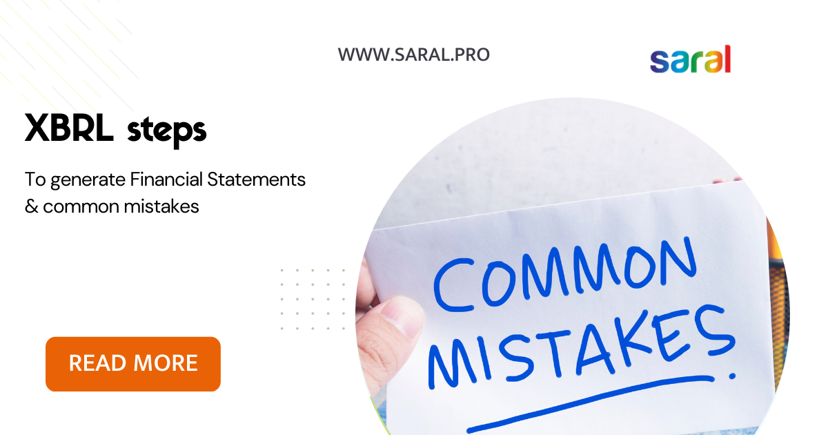 Generate Financial Statements in XBRL mode & some common mistakes