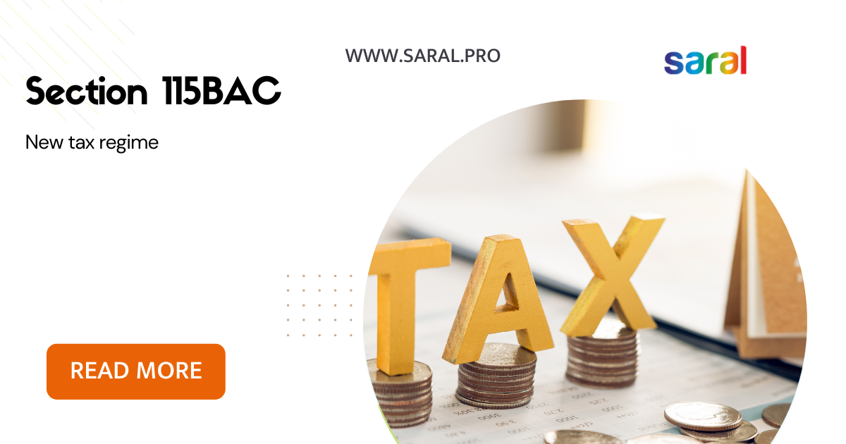 New tax regime u/s 115BAC | Eligibility, Exemptions & Deductions