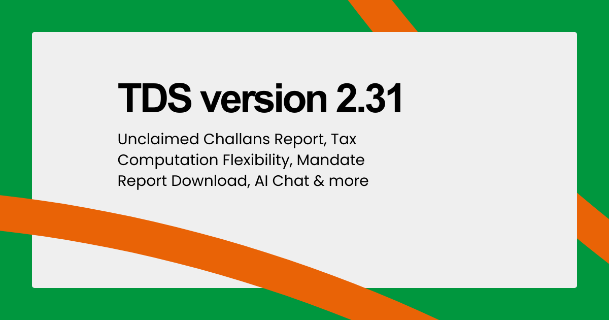 TDS Version 2.31 - Saral Pro