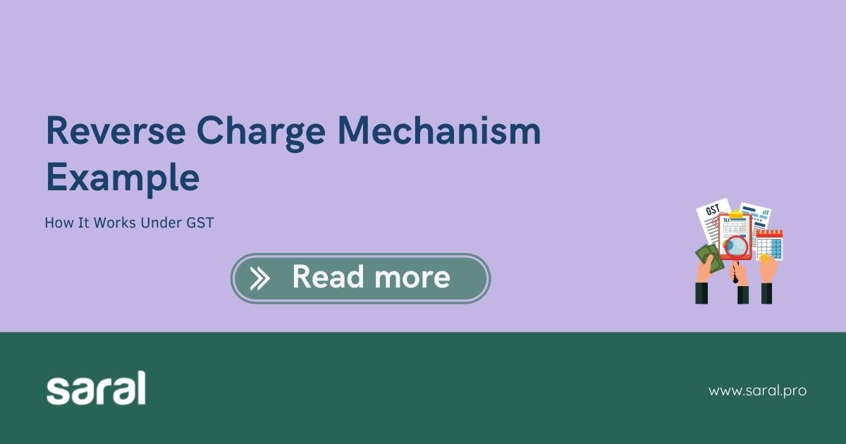 Reverse Charge Mechanism Example | How RCM Works Under GST
