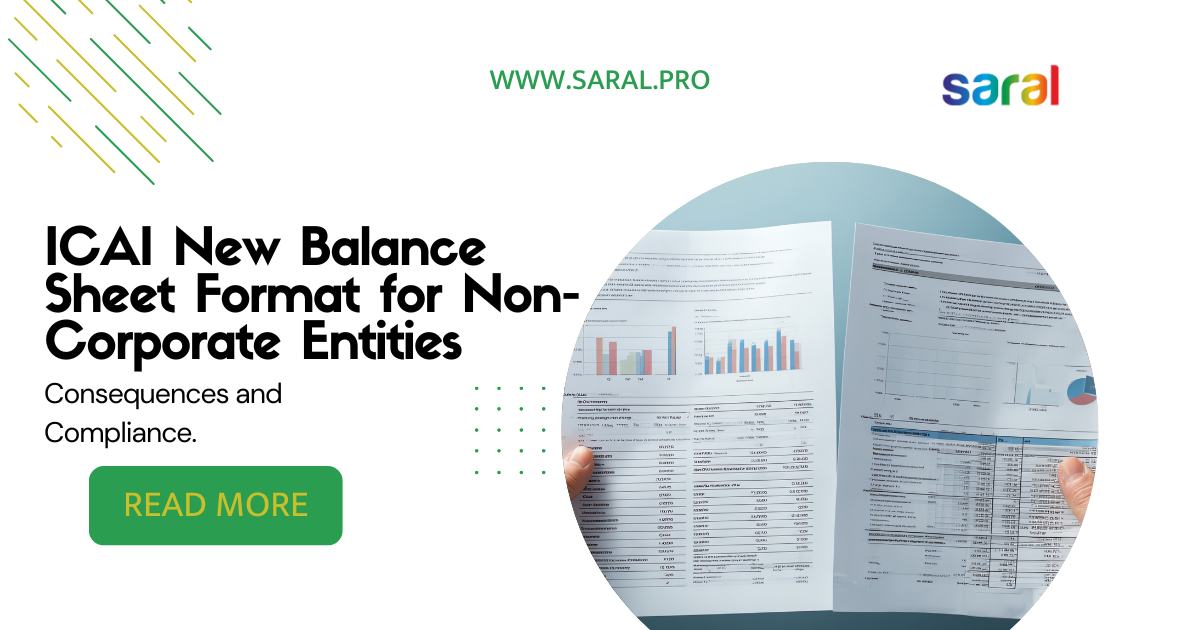 ICAI New Balance Sheet Format for Non-Corporate Entities
